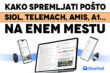 Pošta Siol, Telemach, A1, Gmail, Outlook Mail na enem mestu.